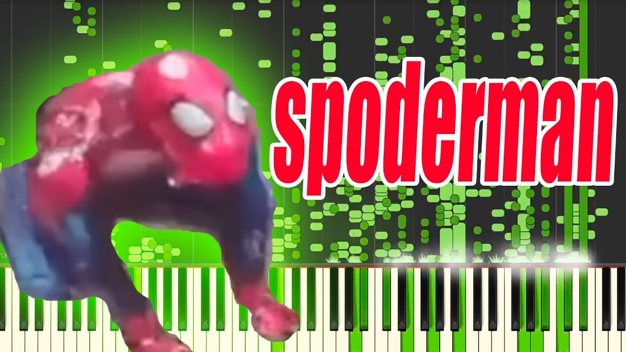 Spoderman but it's MIDI (Auditory Illusion) | spoderman Piano sound ...