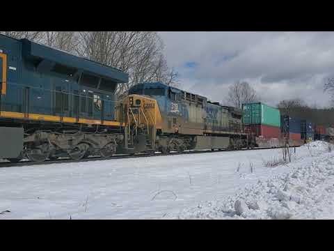 CSX Extras X115 & X424 in Huntington, MA (3/15/23) - YouTube