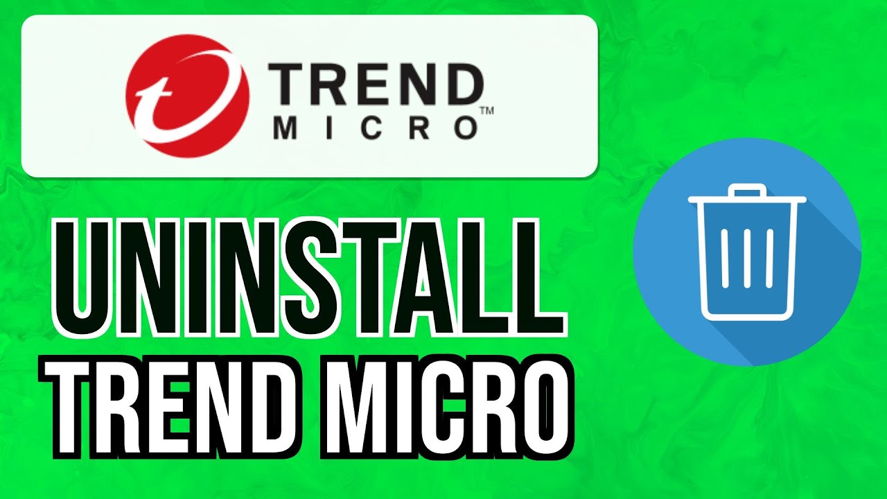 How to UNINSTALL TREND MICRO WITHOUT PASSWORD 2024 | Remove Trend Micro ...