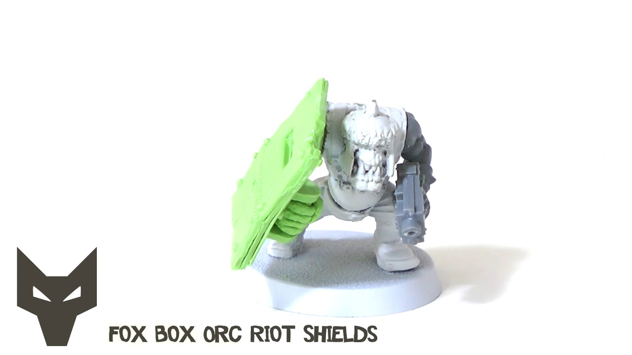 Fox Box Orc Riot Shields - YouTube