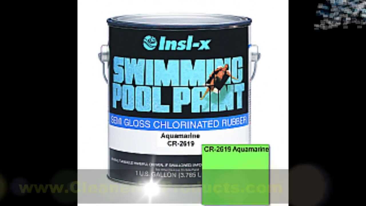 Swimming Pool Paint INSL-X Aquamarine Pool Paint Chlorinated Rubber CR ...