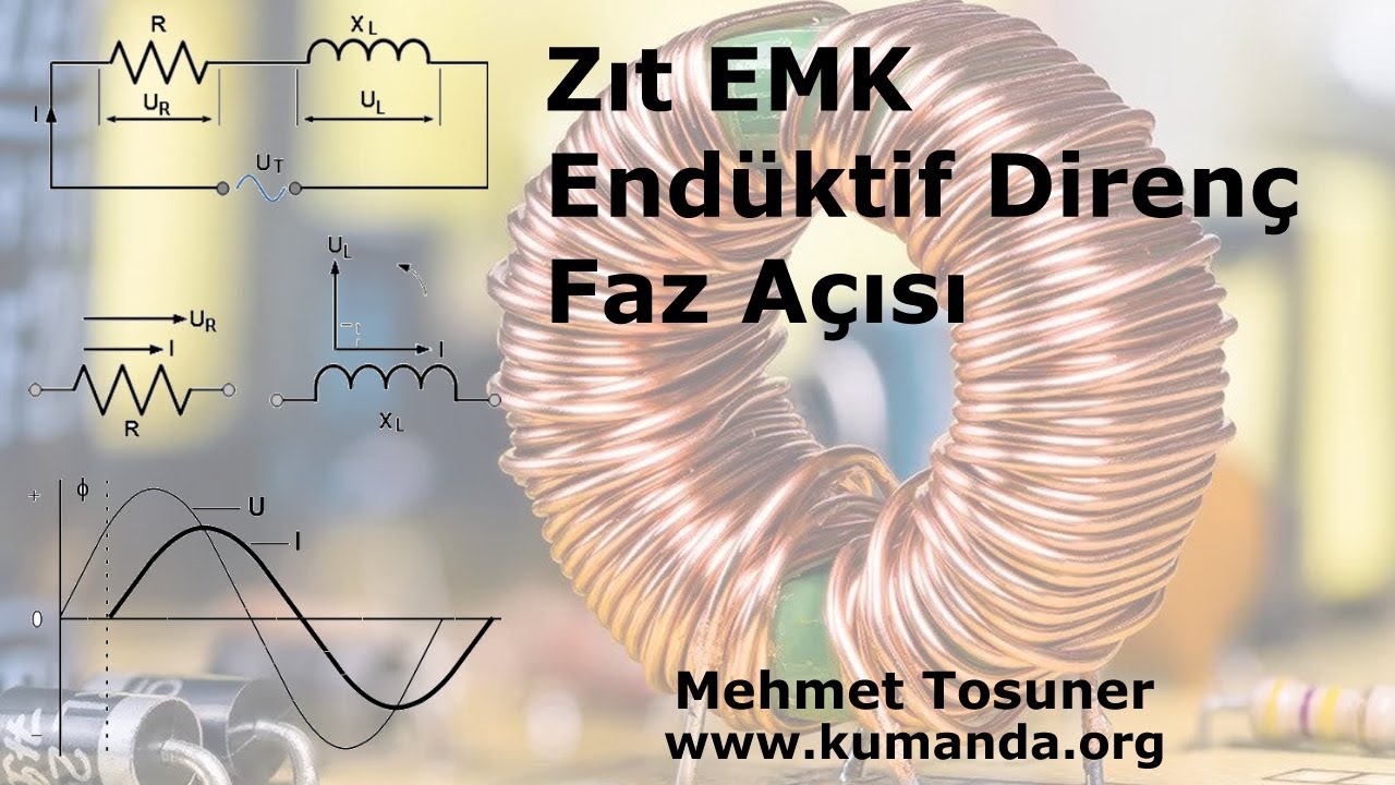 Zıt EMK, Endüktif Direnç, Faz Açısı Nedir? #empedans #kapasitans # ...