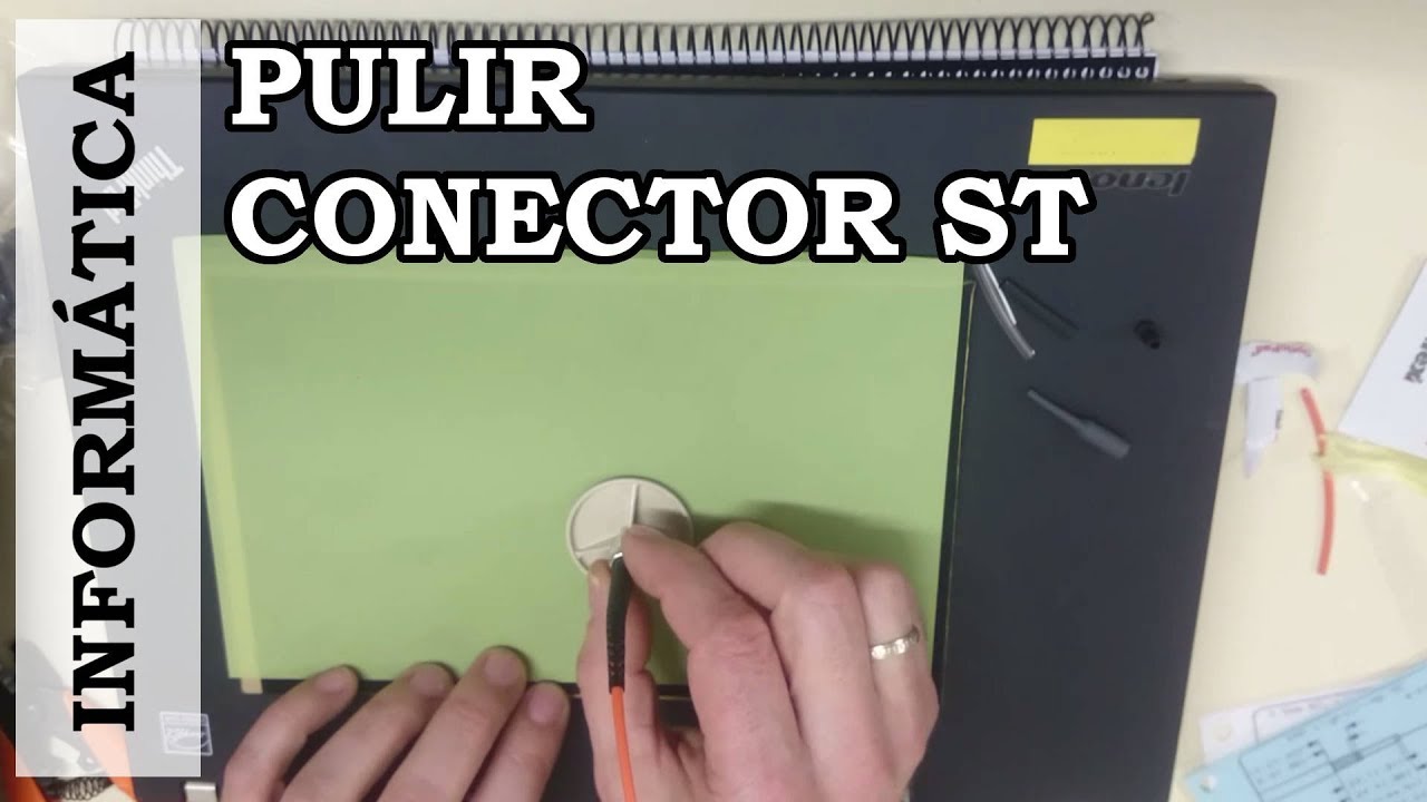 Conector ST. Como pulir un conector de fibra óptica ST. 012 - YouTube