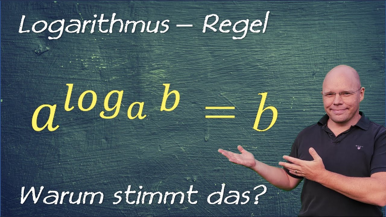 Logarithmus Regel: a^log_a b = b | Herleitung / Beweis - YouTube
