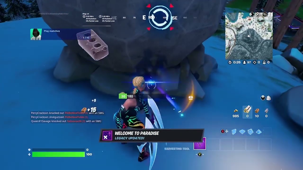 Knock down a Timber Pine and dislodge a Runaway Boulder in a single ...