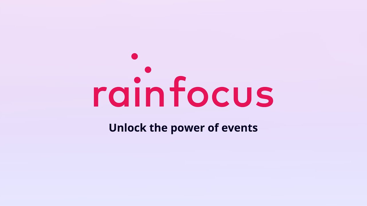 The RainFocus Platform: Unified Experiences - YouTube
