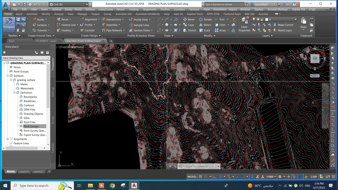 HOW TO CREATE TIN SURFACE FROM CONTOUR LINES IN CIVIL 3D YouTube HOW TO CREATE TIN SURFACE FROM CONTOUR LINES IN CIVIL 3D YouTube