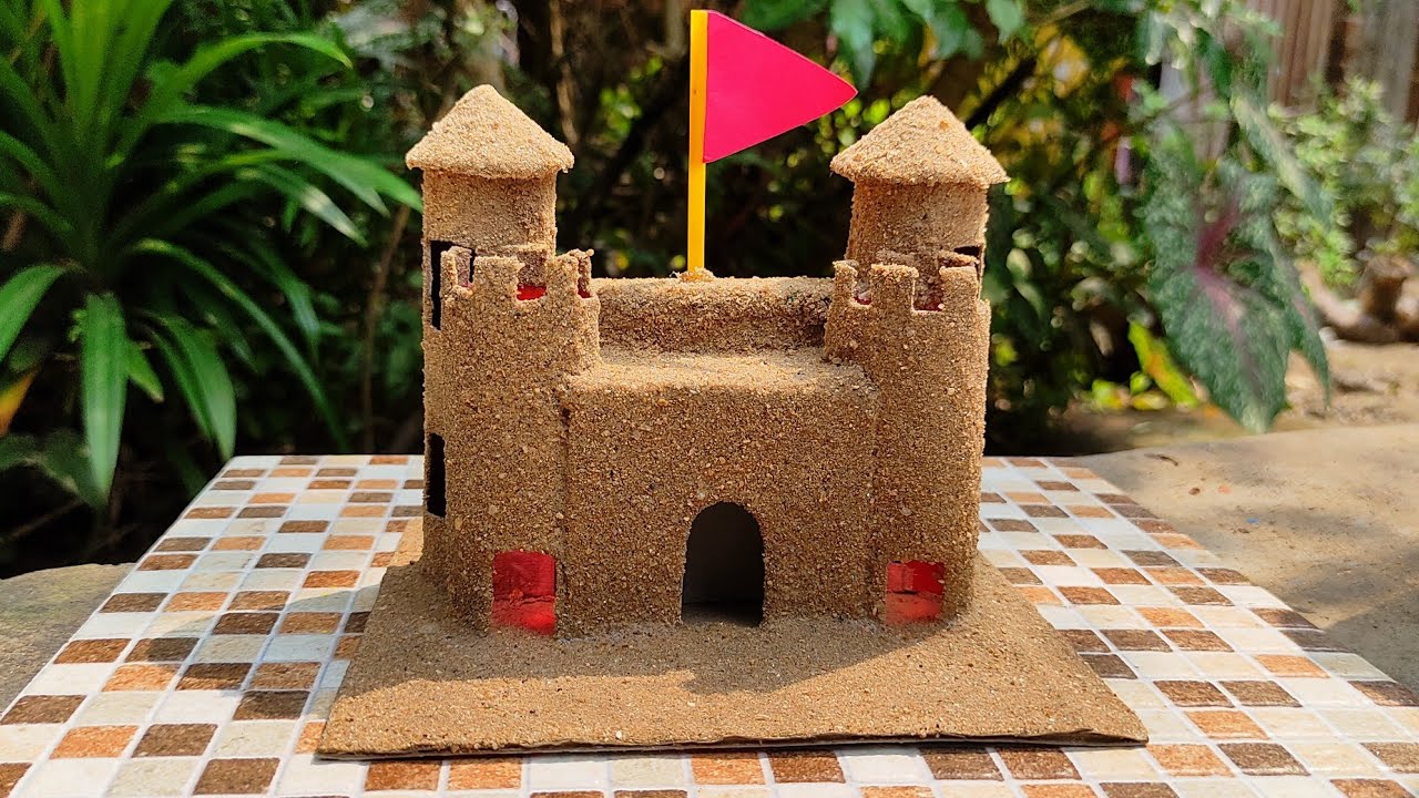 DIY sand castle - YouTube