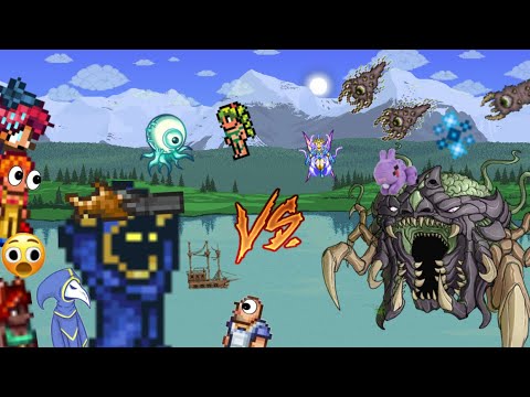 terraria - minishark VS ocram - YouTube