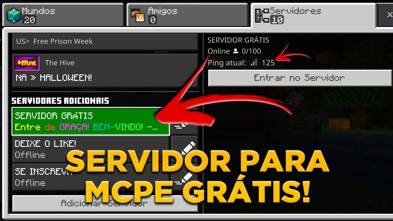 Como CRIAR um SERVIDOR de GRAÇA FUNCIONA 2025 no MINECRAFT BEDROCK MCPE ...