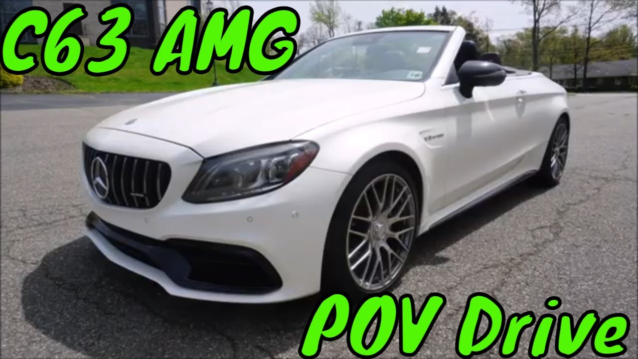 Mercedes C63 AMG Convertible Review & POV DRIVE - YouTube