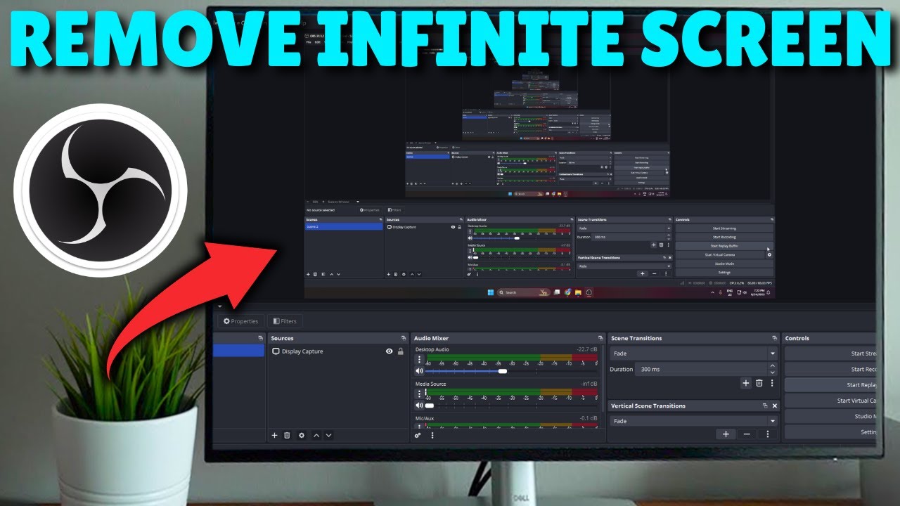 How to Remove the Infinite Screen in OBS - YouTube