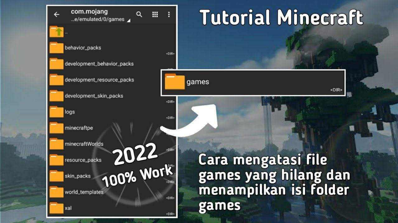 Cara Mengatasi File Games Minecraft Tidak muncul - 100% Work 2022 ...