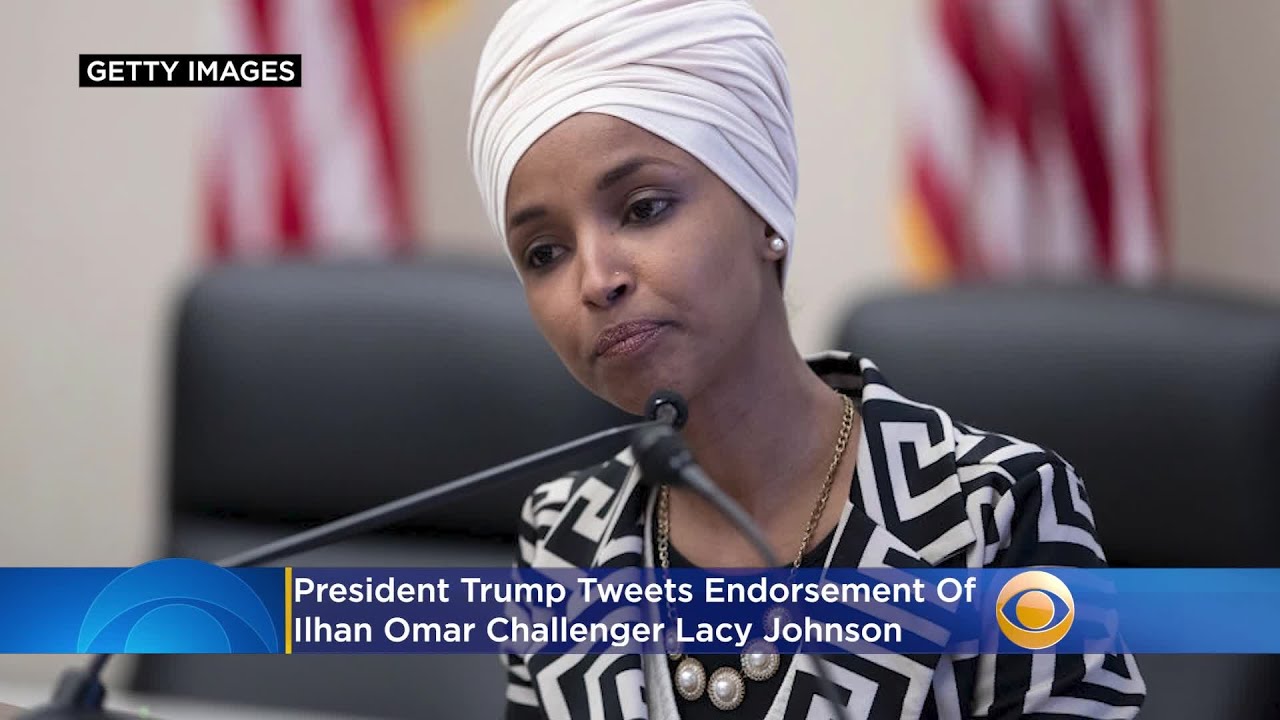 Trump Tweets Endorsement Of Ilhan Omar Challenger - YouTube