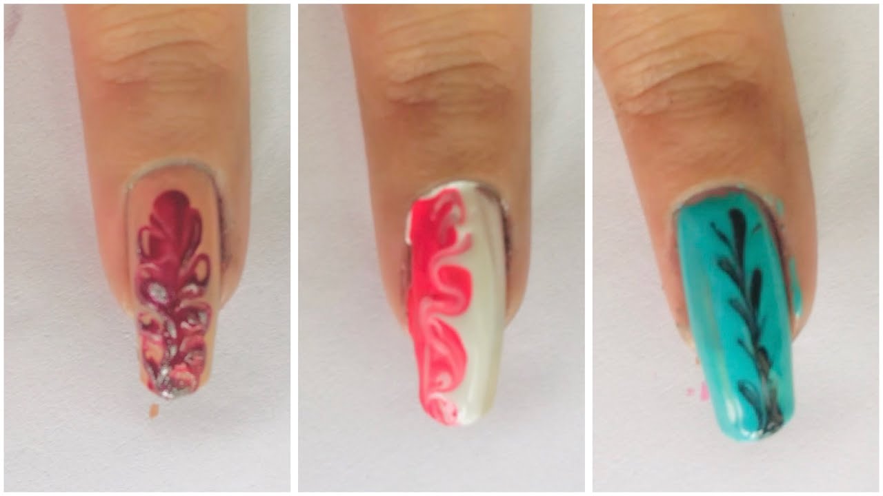 Free Hand Nail Art Design 💅#easy#nailart#shorts#viralvideo# - YouTube