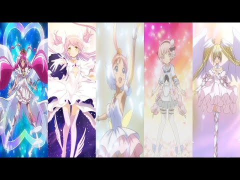 White/Angel Magical Girl Transformations
