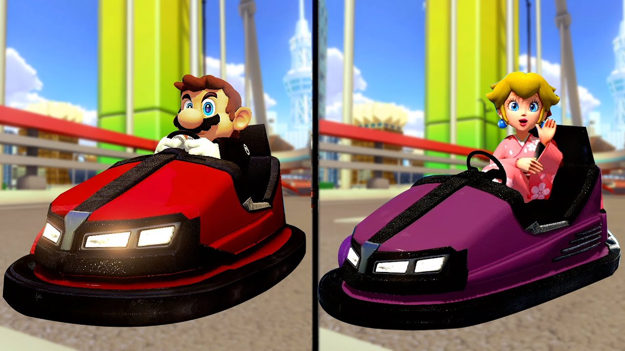 Mario Kart 8 Deluxe [2 Player] - Mario (Hakama) Vs Peach (Kimono) | Who ...