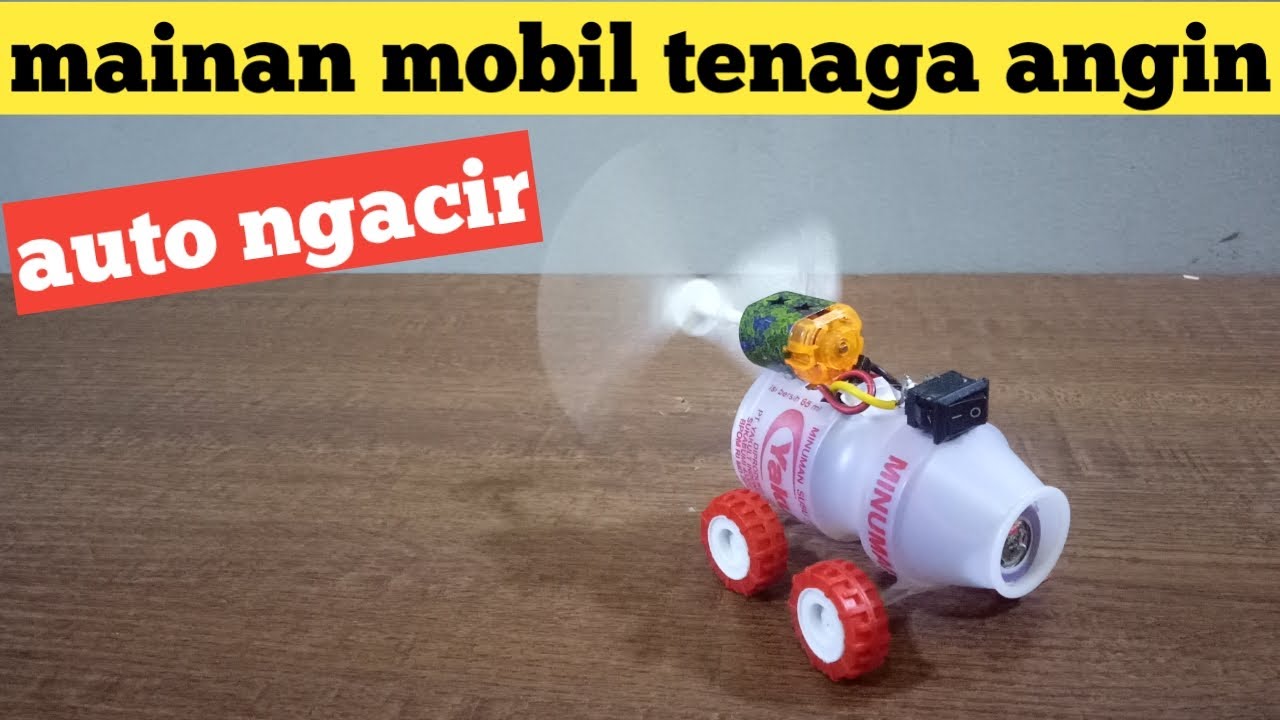 Membuat mainan mobil mini bertenaga angin | ide kreatif | hera prastiwa ...