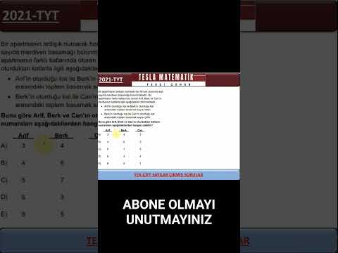 2021-TYT TEK-ÇİFT SAYILAR