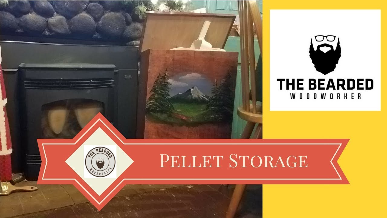 Pellet Storage Box for Woodstove - YouTube