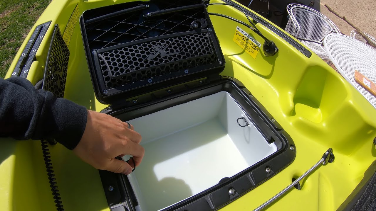 Trimming the Hobie rectangular hatch bucket to fit the 2021 Compass ...
