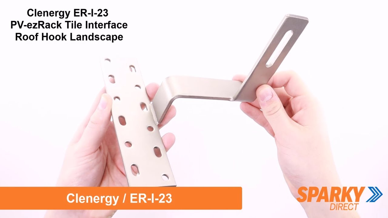 Clenergy ER-I-23 | PV-ezRack Tile Interface Roof Hook Landscape - YouTube