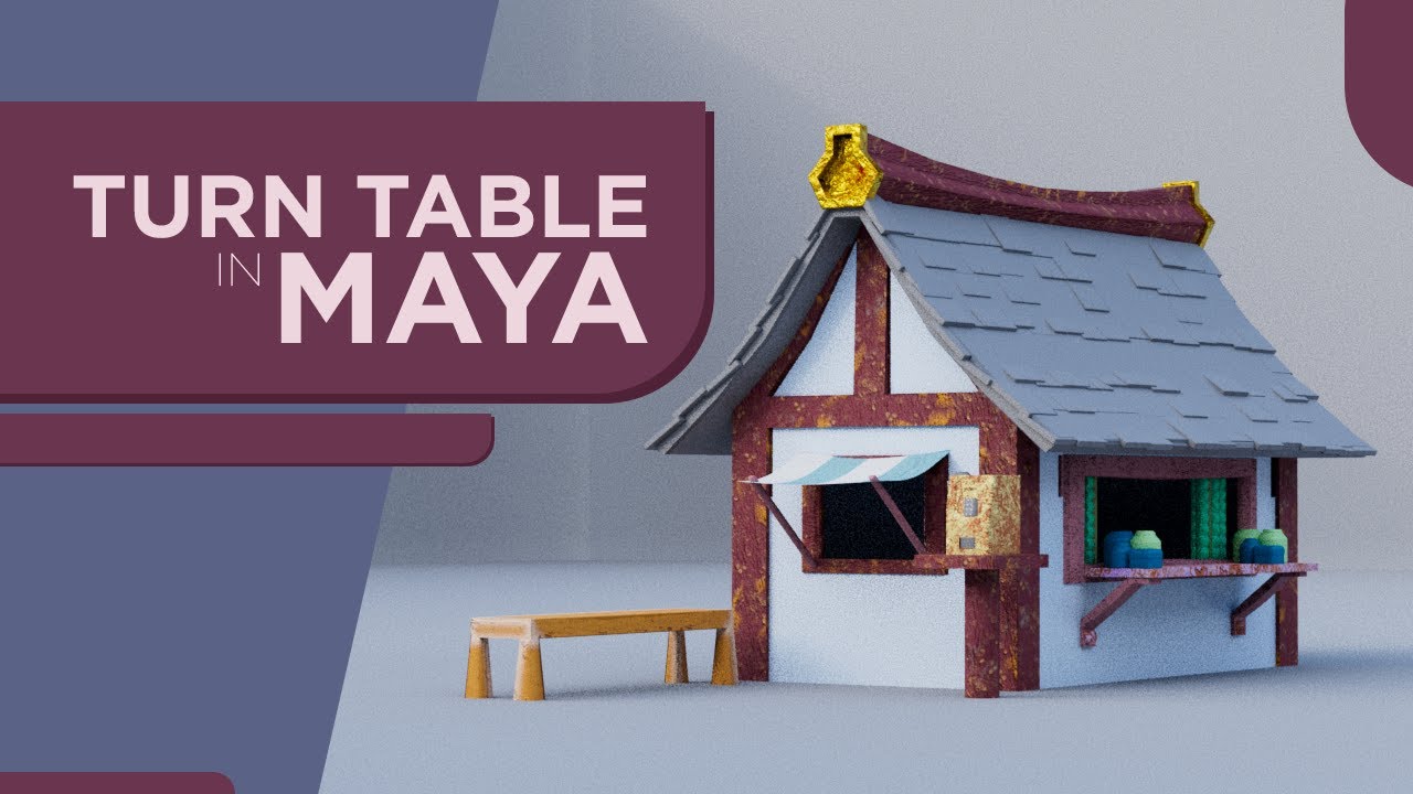 Maya 3dmodel from concept turntable | Maya old shop 3d model. - YouTube