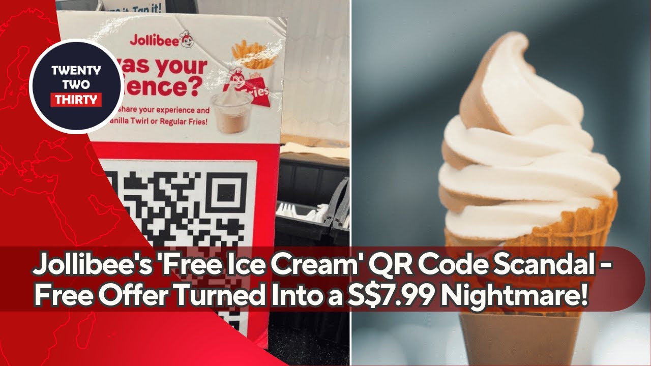 Jollibee's 'Free Ice Cream' QR Code Scandal - How a Sweet Offer Turned ...