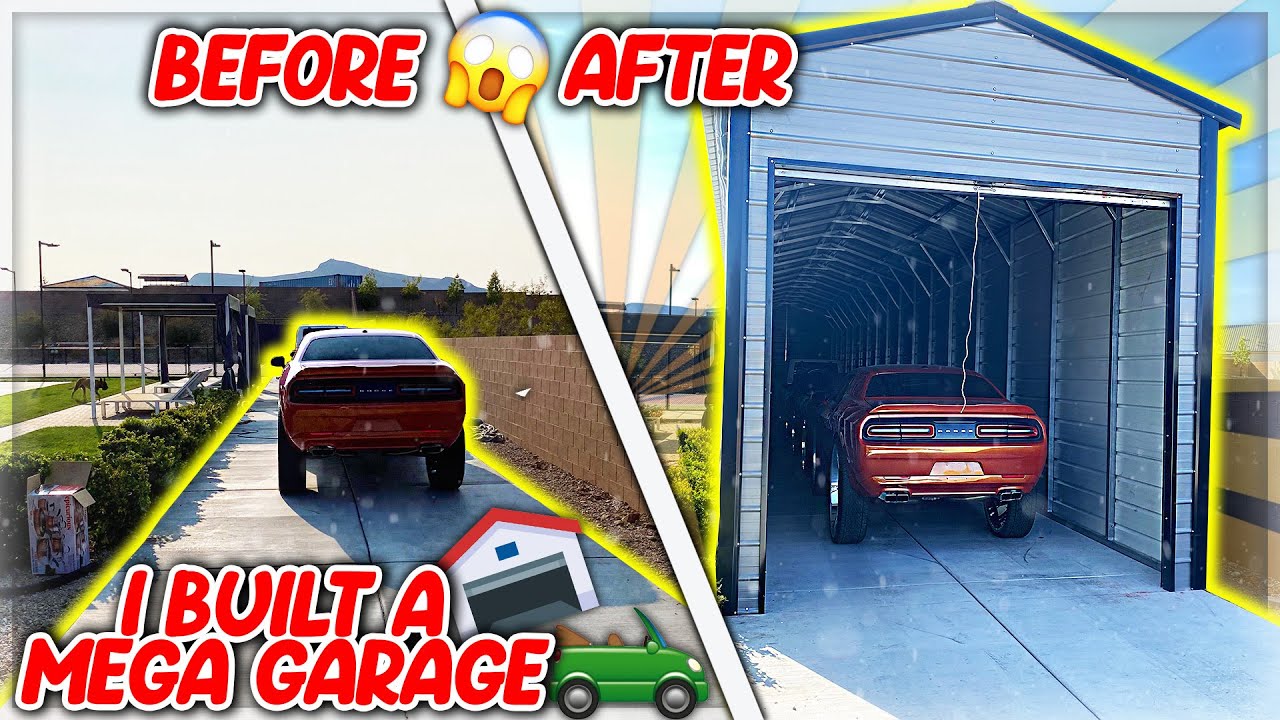 I Built A Mega Garage In 2 Days For All My Cars!!! - YouTube