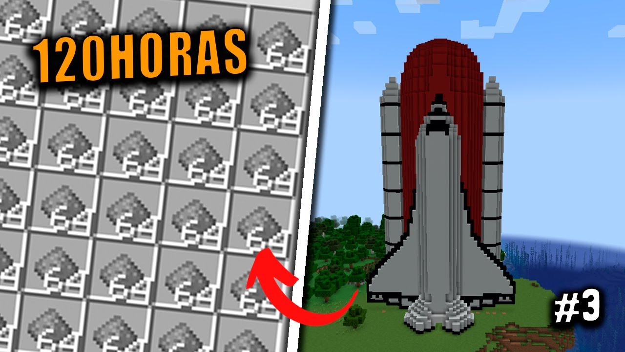 Construí un COHETE ESPACIAL GIGANTE en Minecraft Hardcore 1.20 | #3 ...