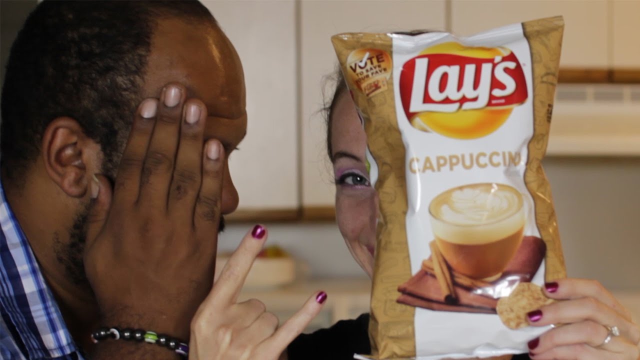 Lays Cappuccino Chips Food Review - YouTube