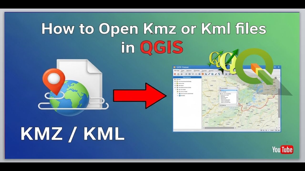 QGIS for Beginners: How To Open Kmz or Kml files in QGIS - YouTube