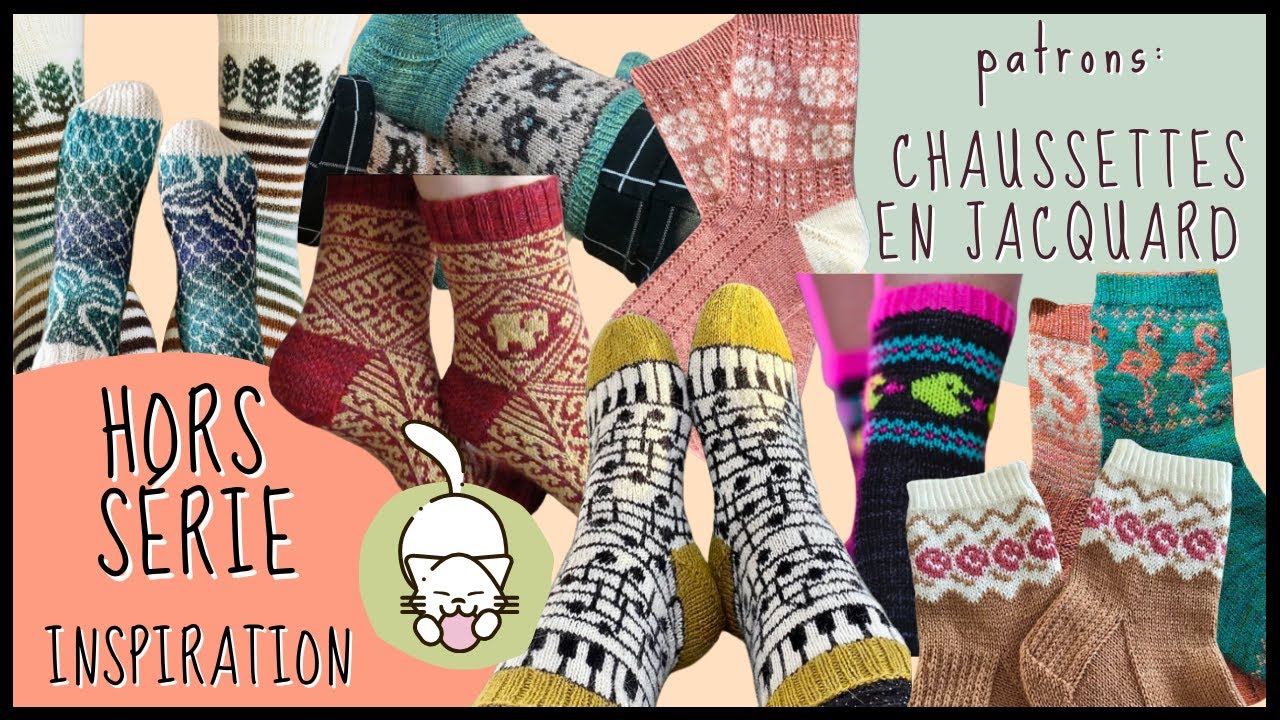 Patrons Tricot: Chaussettes en Jacquard 🧶 HORS SERIE Inspiration - YouTube