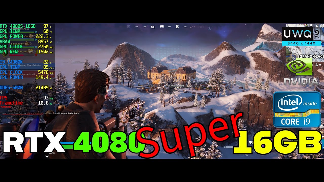 Fortnite | RTX 4080 Super 16GB | i9-14900K | UWQHD | DLSS Quality | RTX ...