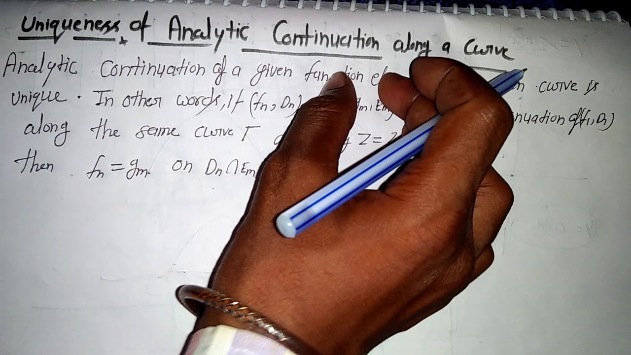 Part-3 analytic continuation along a curve (analytic Continuation in ...