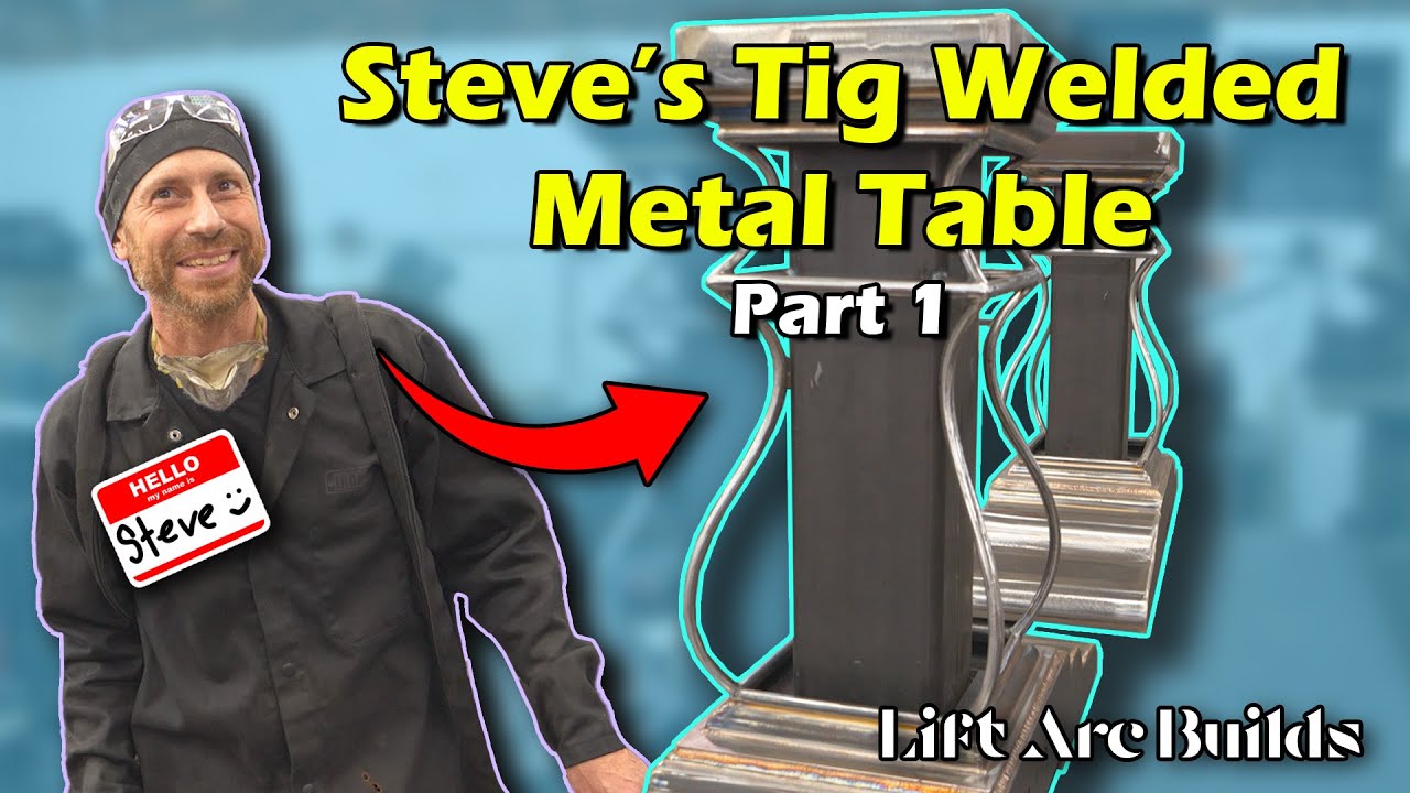 TIG Welded Artistic Metal Table Build Pt. 1 // Lift Arc Builds - YouTube