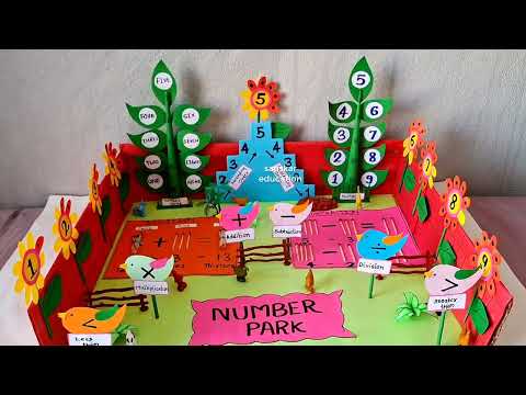 Math project for class 1 /Math Number park  /math tlm #Mathproject for school student 
