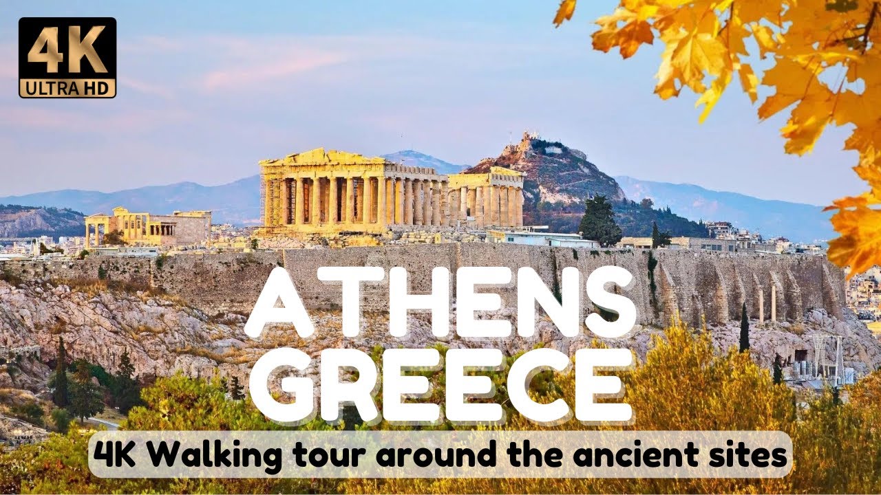 4K Walking Tour of The Acropolis and Ancient Ruins (Athens, Greece)🇬🇷 ...