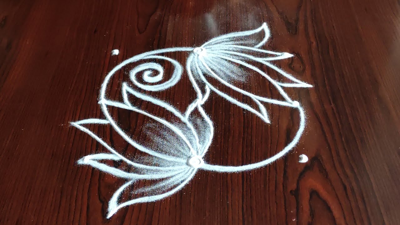 simple easy daily kolam (3×3) Dot's.... - YouTube