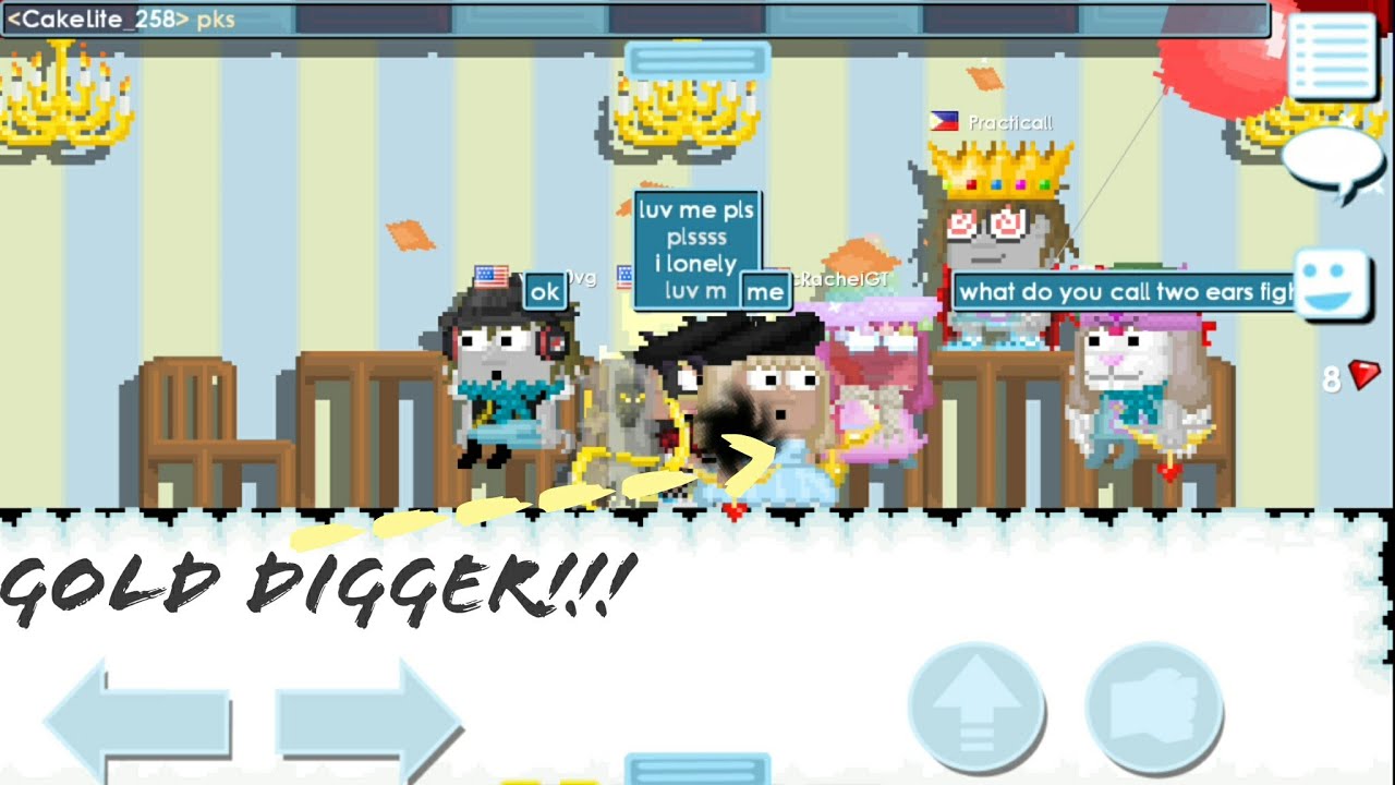 Growtopia | Gold digger prank! | SHE FELL FOR ME! - YouTube