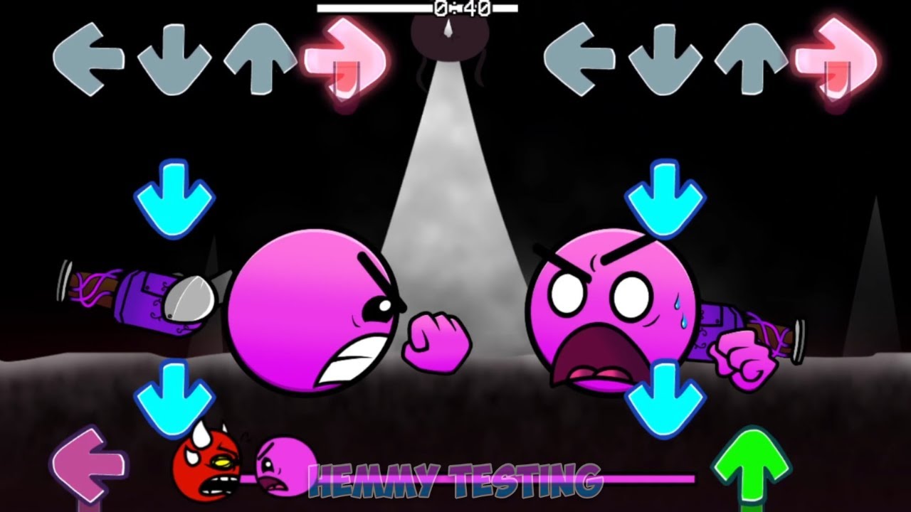 FNF Geometry Dash 2.3 vs Geometry Dash 2.3 Sings Animal | Fire In The ...