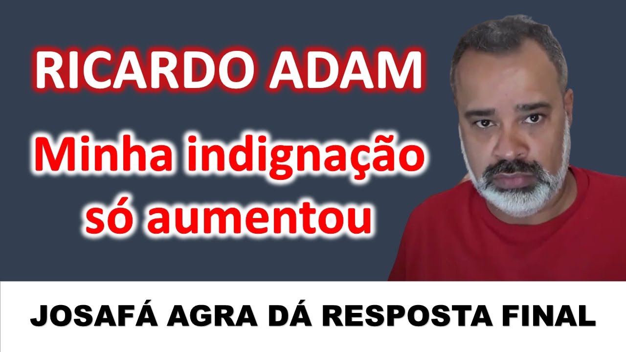 RICARDO ADAM RESPOSTA FINAL ao COMUNICADO e ao VÍDEO QUE FEZ - YouTube