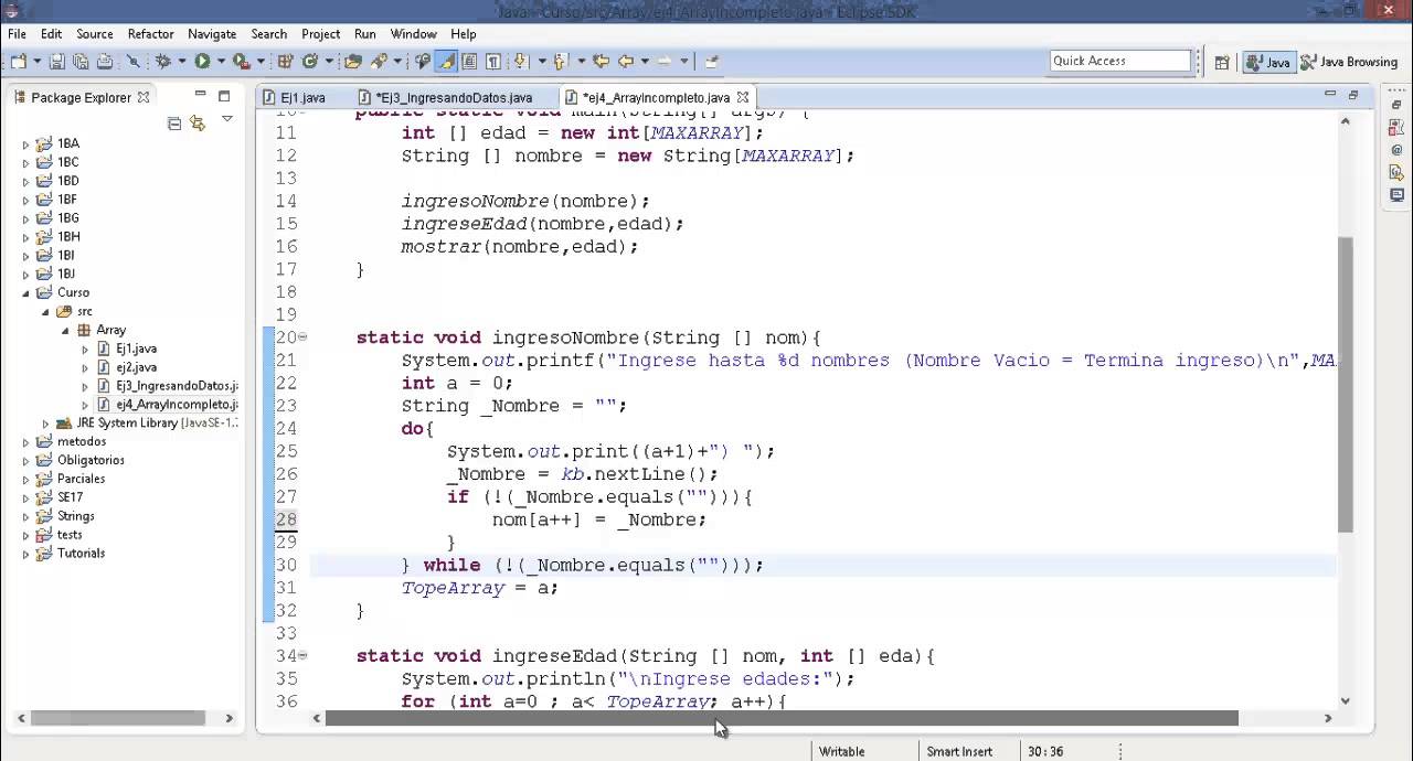 21 Arrays 3 Arrays Incompletos Youtube