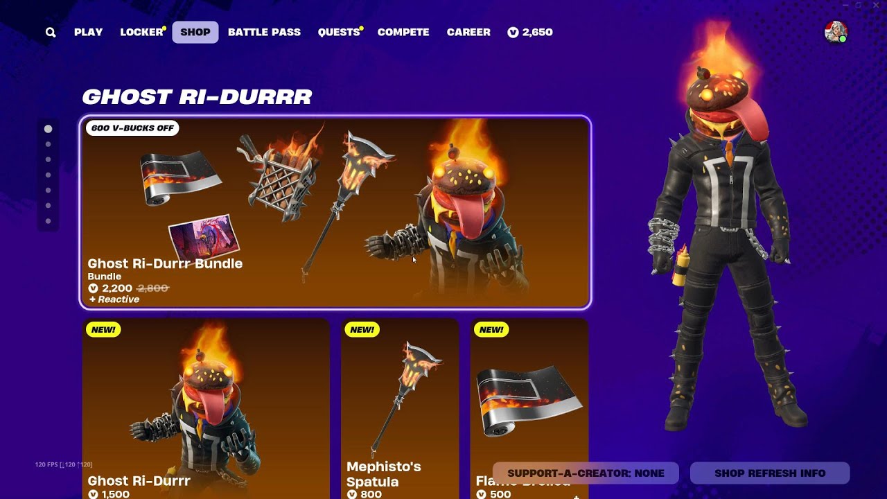 New Ghost Ri-Durrr Skin in the Fortnite Item Shop! - YouTube