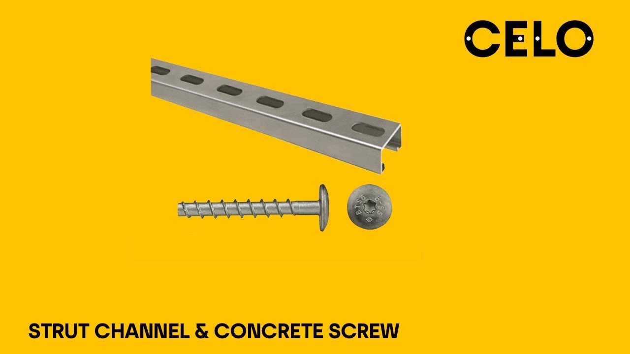 The best solution for clamp fixing to concrete. Strut Channel and ...
