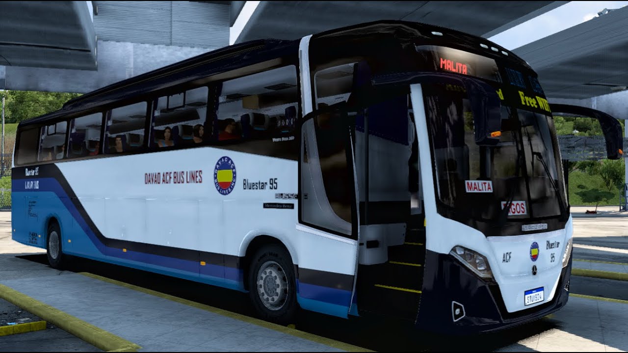 ETS 2 [1.47] Davao ACF Bus Lines on Busscar Vissta Buss 360 Bus Mod ...