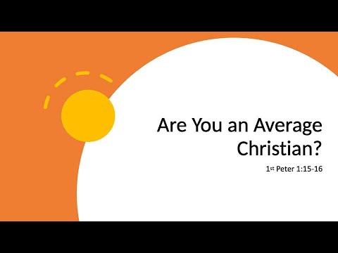 Are You an Average Christian? - YouTube