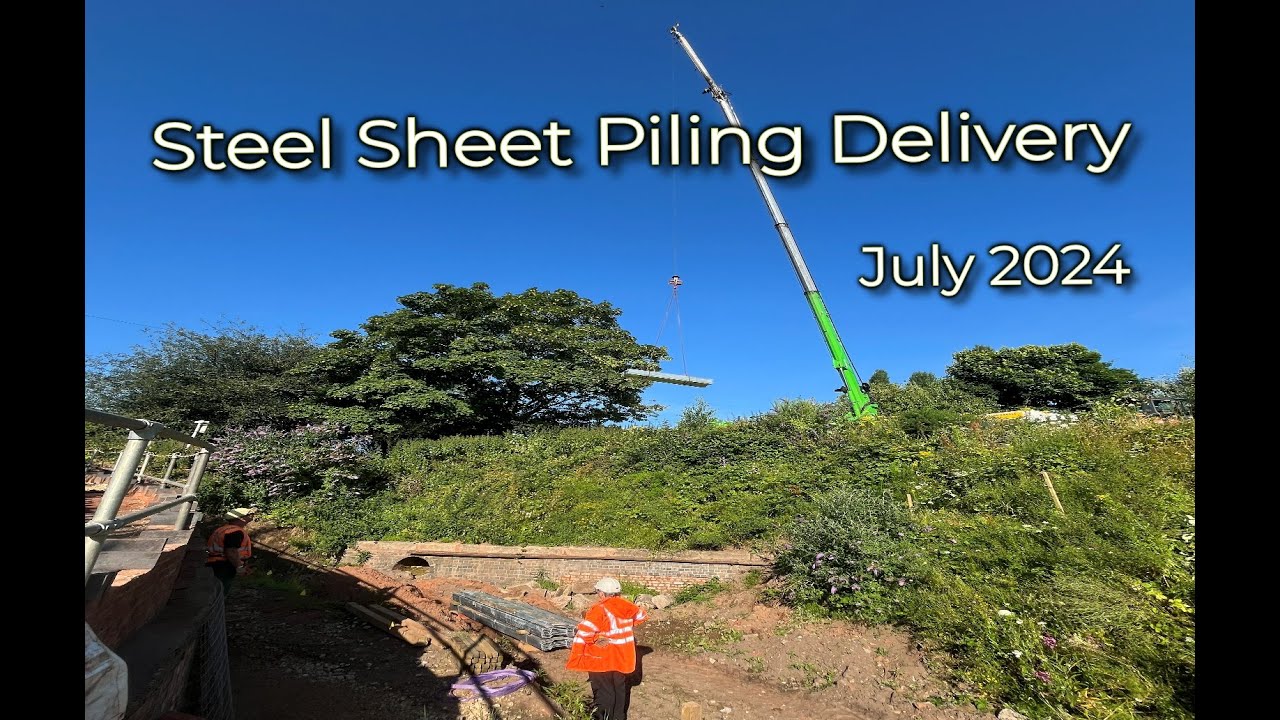 Steel Sheet Piling Delivery - YouTube