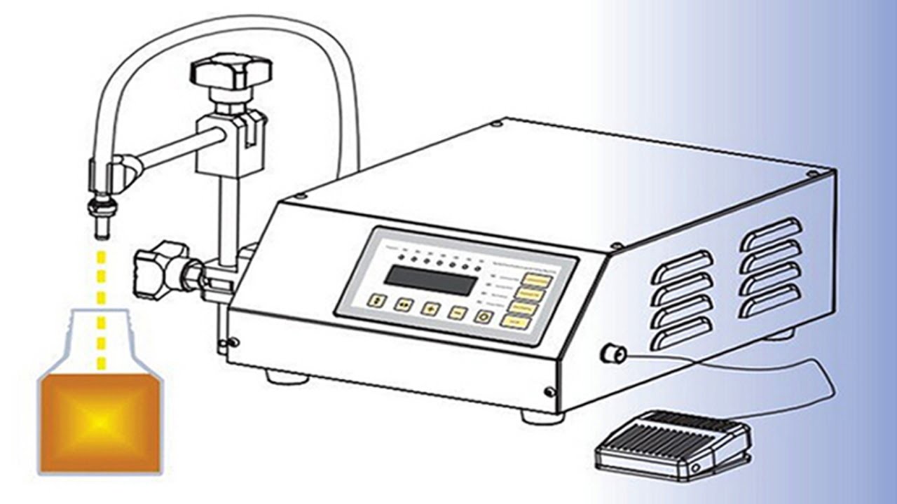 magnetic pump filling machine digital filler equipment semi automatic ...
