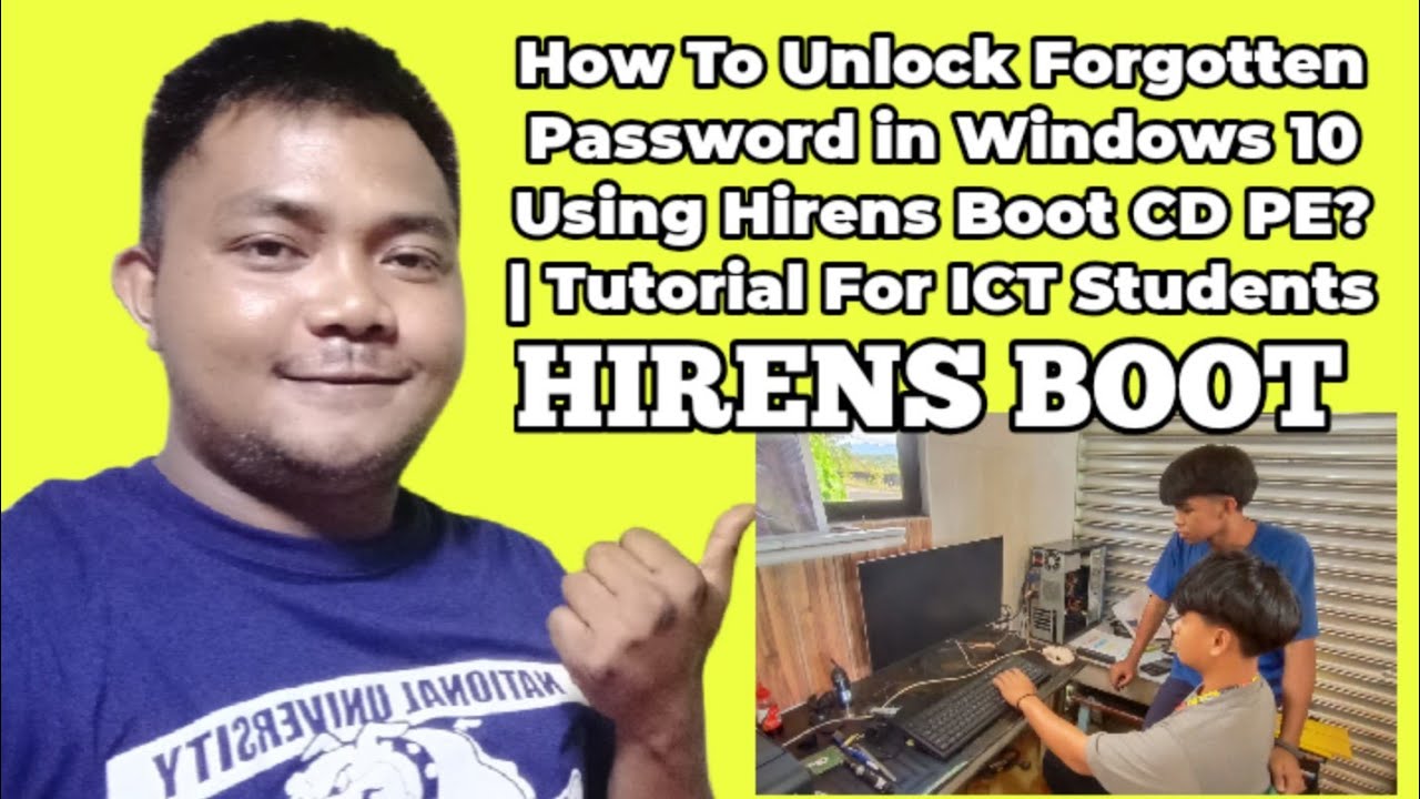 How To Unlock Forgotten Password in Windows 10 Using Hirens Boot CD PE ...